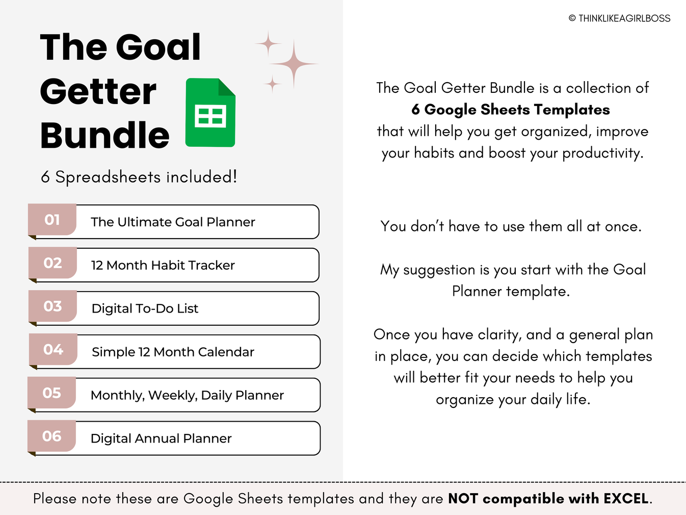 The Goal Getter Bundle – Think Like A Girl Boss