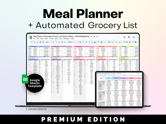 Daily Life Spreadsheets – Think Like A Girl Boss